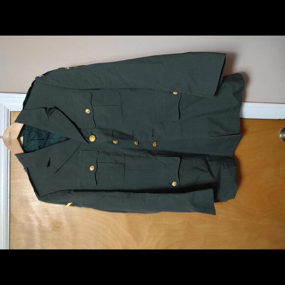 Other | Vintage Military Uniform Jacket With Insignias | Poshmark